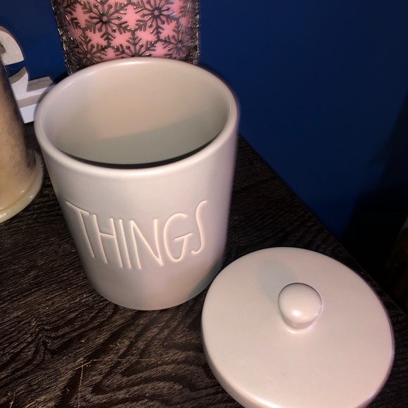Rae Dunn | Bath | Nwt Rae Dunn Things Bathroom Canister | Poshmark